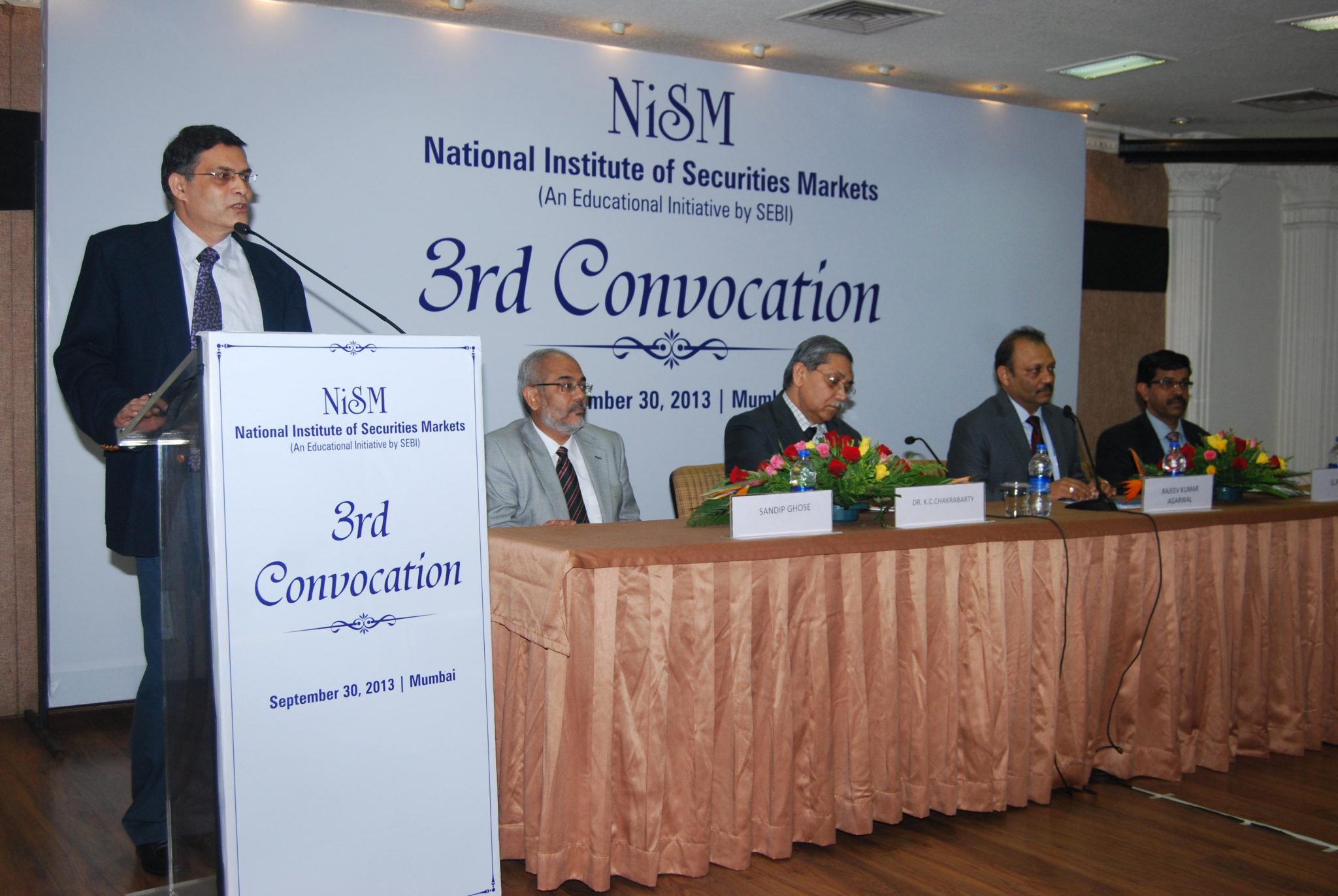 Third Convocation of NISM at IMC, Mumbai - National Institute of ...